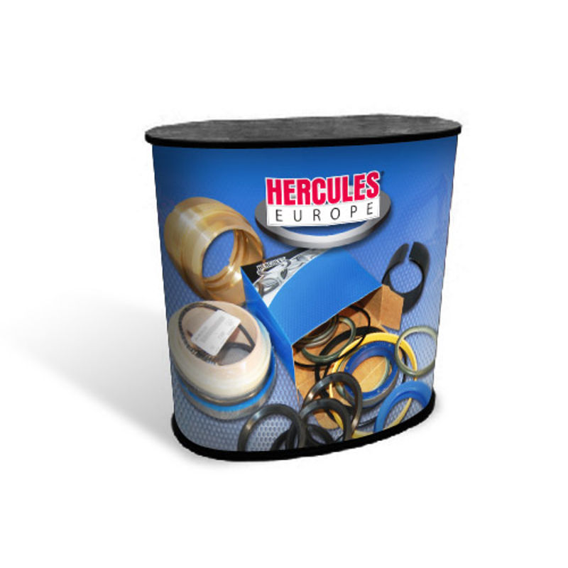 Counters bedrukken vanaf € 149 | Mobiele pop-up balie voor beurs ...