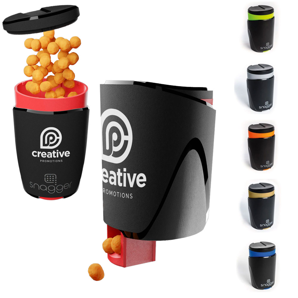 SNAGGER Snack dispensers bedrukken, vanaf 20 stuks | Promofit.nl
