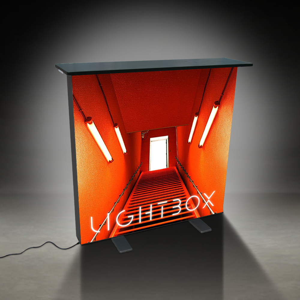 Lightbox LED Counter €335 | Counter met LED verlichting | Expofit.nl