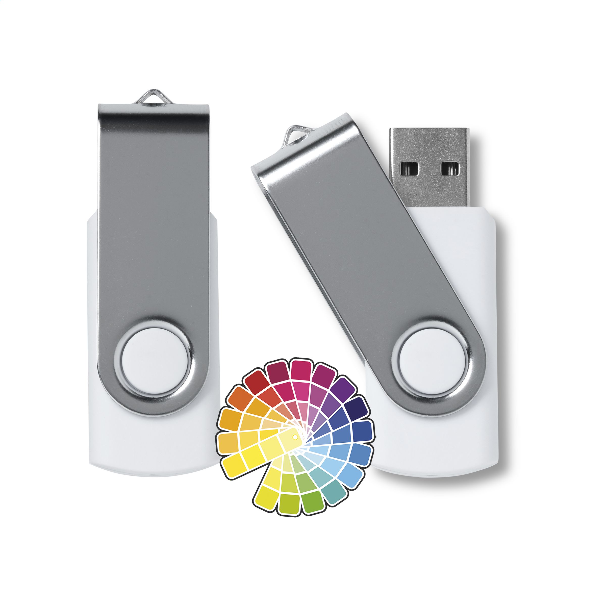 USB Twist 64 GB bedrukken, vanaf 50 stuks | Promofit.nl