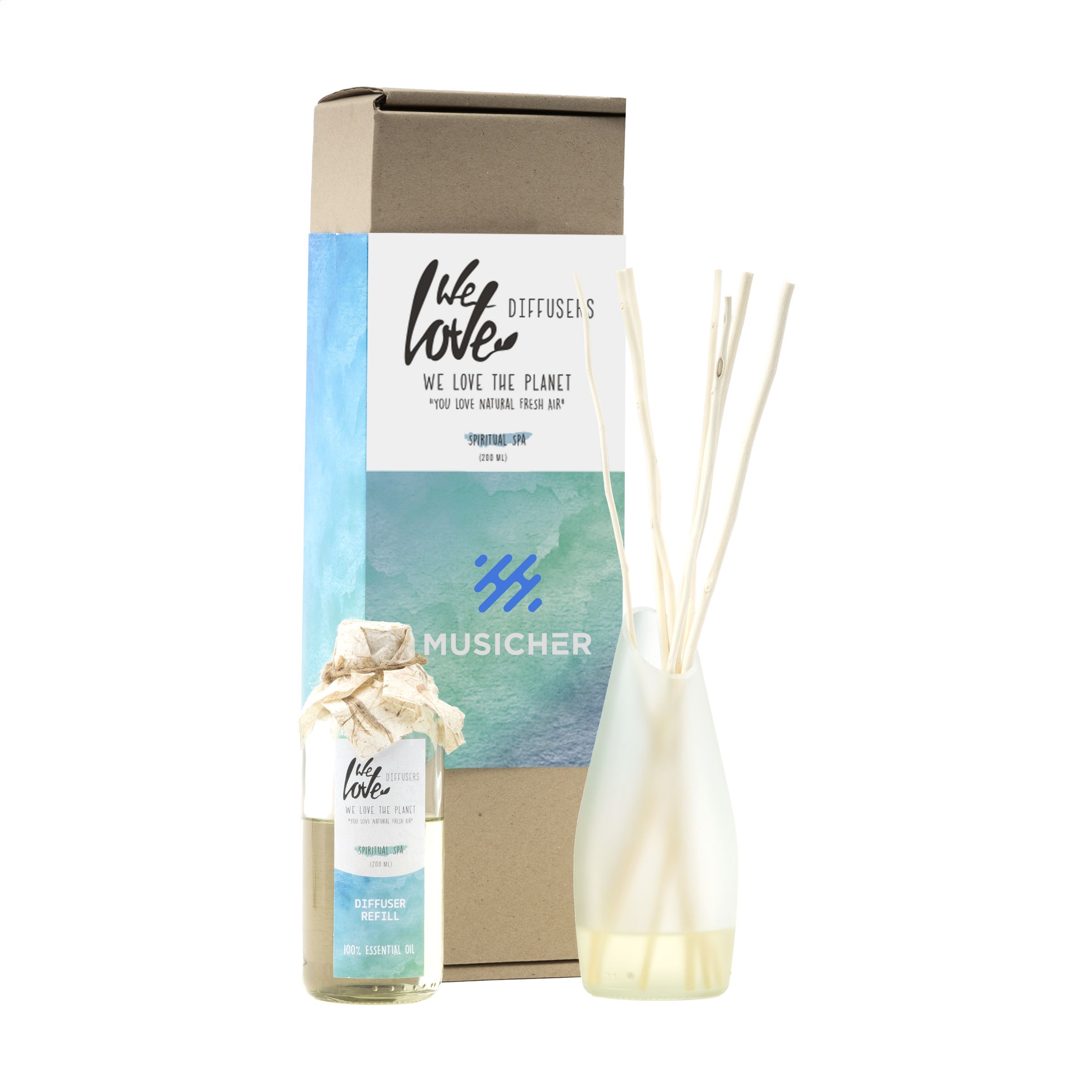 We Love The Planet Diffuser Spiritual Spa 200 ml bedrukken, vanaf 3 ...