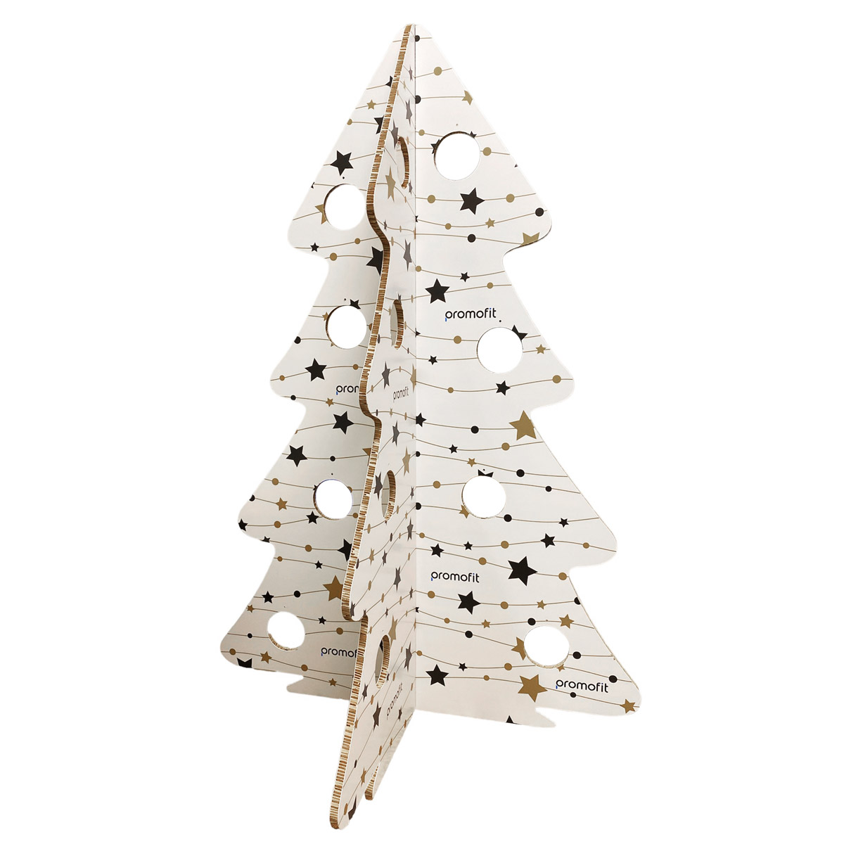 Kerstboom van karton 125 cm (Re-Board) bedrukken | Promofit.nl