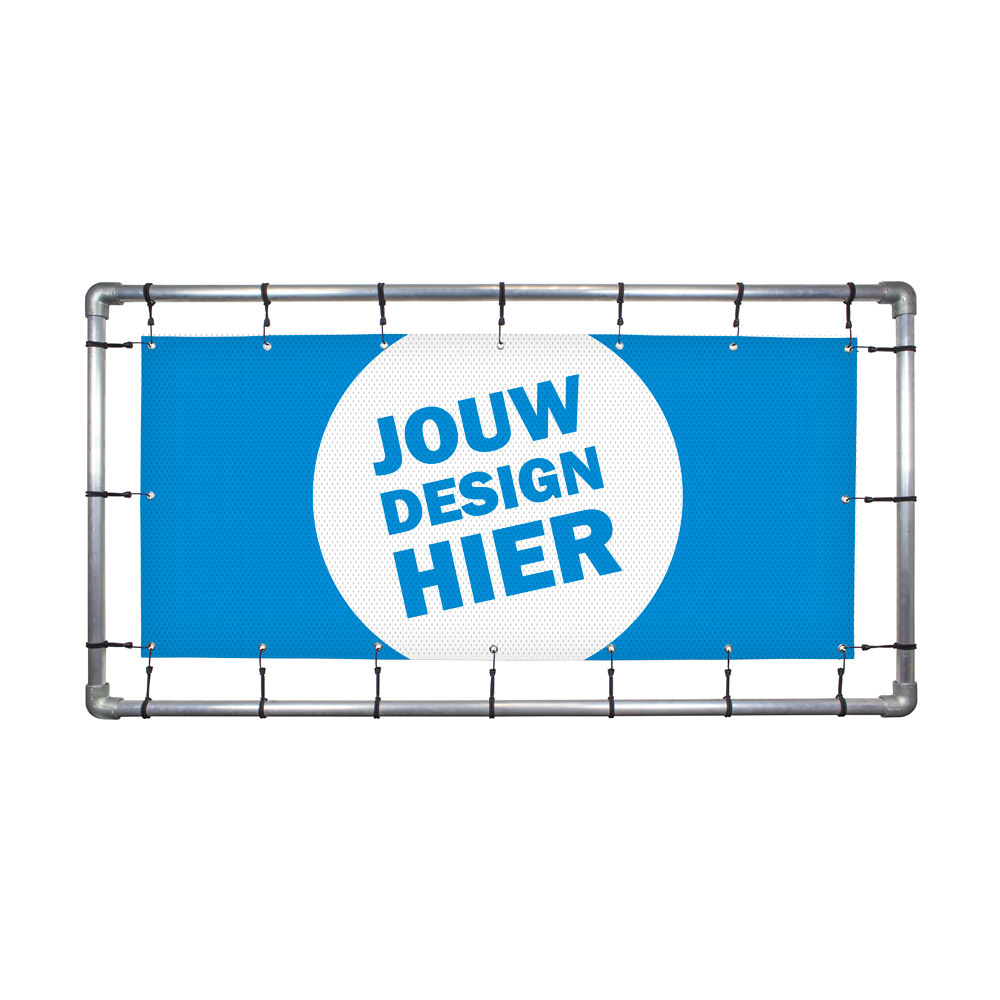 Spandoek Mesh bedrukken, winddoorlatend | Expofit.nl