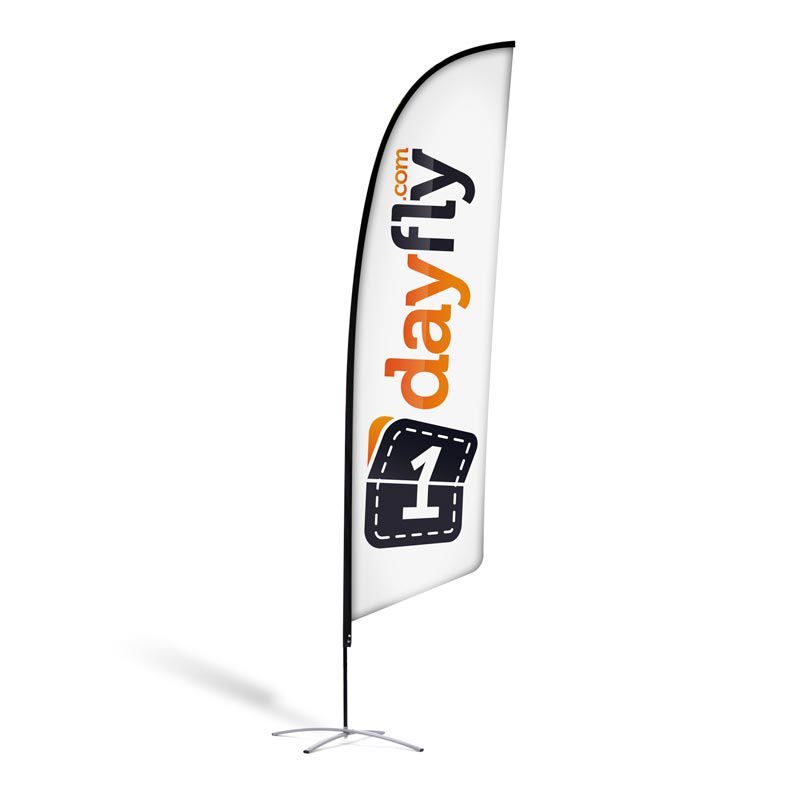 Beachflag Angled €22.50 | Beachflags bedrukken | Promofit.nl